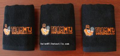 China embrodiery sport towel with your logo for sale
