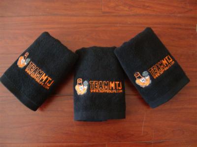 China Custom Embroidered Logo Hand Towel 30x50cm 100% Cotton Personalized Towel for sale