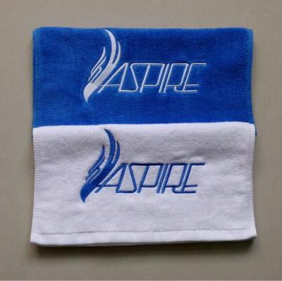 China Custom Embroidered Fitness Towel 30x60 cm Microfiber Hand Towel for Gym for sale