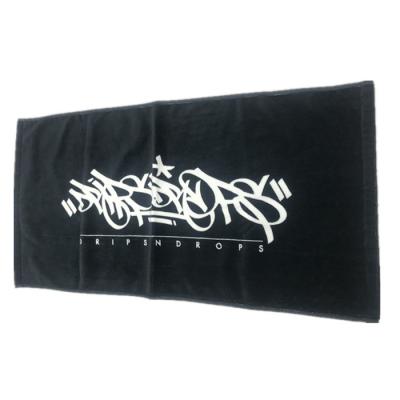 China Custom Printed Velour Gym Towel 30x60 cm Sport Towel for Wholesale for sale