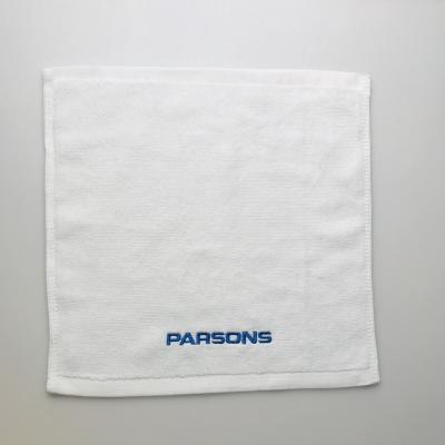 China 100% Cotton Embroidered Logo Small Face Towel 30x30 cm Hand Towel for sale