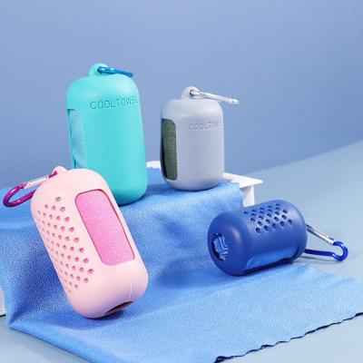 China Cooling Towel Ice Towel Microfiber Breathable Chilly Towel for Yoga Gym Workout Camping 30x60 cm for sale