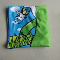 China Custom Microfiber Kids Poncho Towel 70x140cm Printed Cartoon Beach Towel for sale