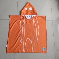 China Custom Microfiber Kids Hooded Poncho Beach Towel 70x140cm 450GSM for sale
