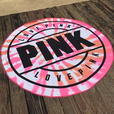 China Custom 200gsm Round Beach Towel Circle Design High Absorbency Quick Dry for sale