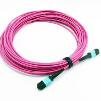 China 100G MTP MPO Connector - 12/24 Core Multimode Fiber Optic Patchcord with 3.0mm Cable Diameter for sale