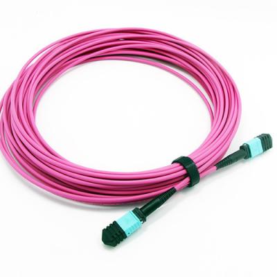 China 100G MTP MPO Connector - 12/24 Core Multimode Fiber Optic Patchcord with 3.0mm Cable Diameter for sale