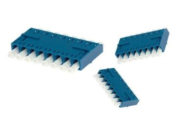 China 8 Ways LC/UPC Multimode Fiber Optic Adapter - Aqua Color, ≤0.2dB Insertion Loss, -40℃ to +85℃ Operating Range for sale