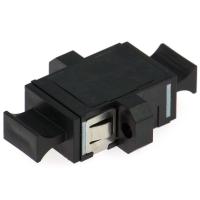 China 100G MPO Fiber Optic Adapter Flanged Black - 4-72 Fiber Count, -40℃ to +85℃ Operating Range for Data Centers for sale