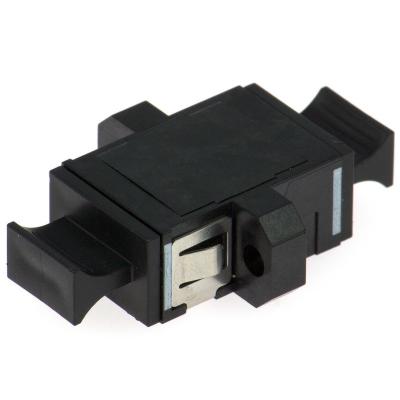 China 100G MPO Fiber Optic Adapter Flanged Black - 4-72 Fiber Count, -40℃ to +85℃ Operating Range for Data Centers for sale