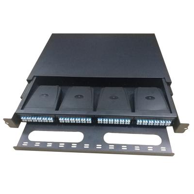 China MPO to LC FTTH Terminal Box 96 Fiber Single Mode G657A1 High Density Patch Panel 1U 44mm for sale