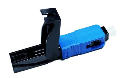 China FTTH SC UPC Fast Connector Single Mode 0.125mm Fiber with ≤0.5dB Insertion Loss for Data Centers and Enterprise Networks for sale