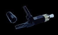 China Simplex FC APC Singlemode Fiber Optic Connector with Metal Housing - ≤0.3dB Insertion Loss, -40°C to +85°C Operating Range for sale
