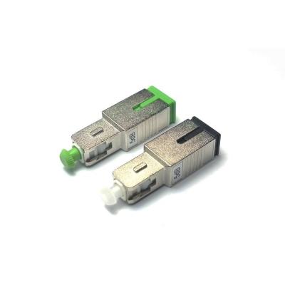 China 10dB SC/LC Singlemode Fiber Optic Attenuator - Rectangular Fixed Type with ±0.5dB Accuracy and 200mW Power Rating for sale