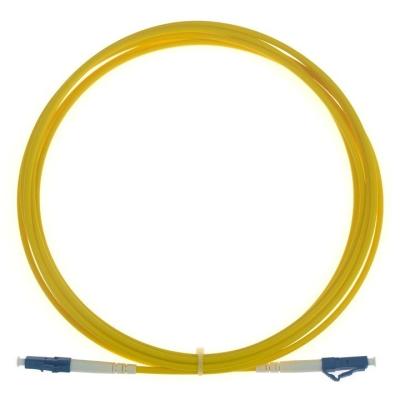 China LC/UPC to LC/UPC Single Mode OS2 Fiber Optic Patch Cord - 3.0mm G652D LSZH with ≤0.3dB Insertion Loss for sale