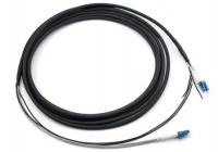 China Outdoor Fiber Optic Patch Cable LC-LC 7.0mm LSZH Black 2 Core -20°C to +70°C Temperature Range for sale