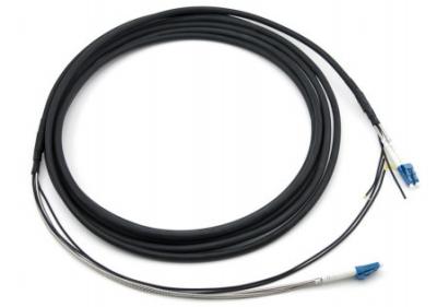 China Outdoor Fiber Optic Patch Cable LC-LC 7.0mm LSZH Black 2 Core -20°C to +70°C Temperature Range for sale