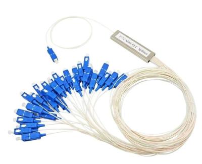 China PLC Fiber Optic Cable Splitter 1x8 FTTX with 1260-1650nm Wavelength and 10.0dB Insertion Loss for sale