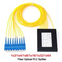 China Fiber Optic PLC Splitter 1x8 with 2.0mm ABS Module, 1260-1650nm Wavelength, ISO9001 & CE Certified for sale