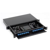 China 19 Inch Rack Mount Slidable ODF Fiber Distribution Unit - 12 to 144 Ports with SC/LC Interface Options for sale