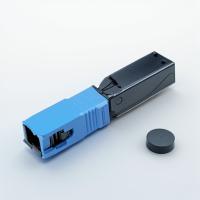 China SC Fast Connector Plastic Fiber Optic Connector for FTTH FTTB FTTX Networks with 0.3dB Insertion Loss and 50dB Return Loss for sale