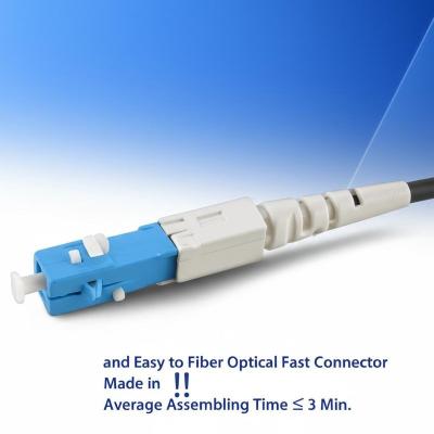 China DY5504 Fiber Quick Connector SC/UPC with APC Polishing, 3-Minute Assembly, and 1000+ Cycle Durability for sale