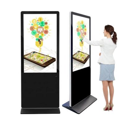 China 43 49 55 65 Inch Floor Stand Digital Signage Aluminum Alloy Frame LCD Advertising Display for sale