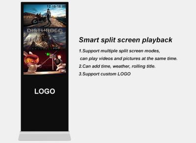 China 55 Inch Indoor Floor Stand Wifi Touch Screen Kiosk Digital Signage Lcd Advertising for sale