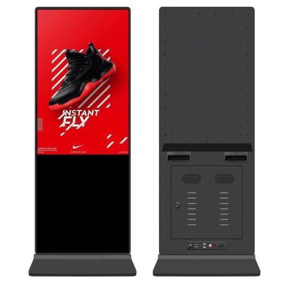 China Wifi Touch Screen Digital Signage Kiosk 55 Inch Floor Standing Lcd Advertising Player for sale