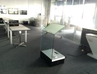 China Holographic Projection Screen Kiosk Holo Projector Multimedia Kiosk for sale