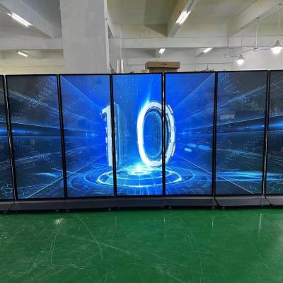 China 69.3inch Free Standing Digital Signage Indoor Ultra-thin LCD Full Screen for sale