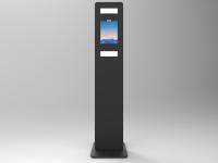 China Security Sumsung Galaxy Ipad Kiosk Floor Stand Ipad Kiosk Enclosure Metal Plate for sale