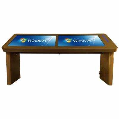 China Two Screen Media Dual Interactive Multi Touch Table 43