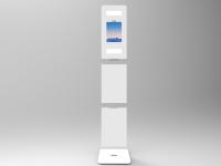 China Multi Language Digital Signage Kiosk Remote Control Multimedia Ipad Kiosk Stand for sale