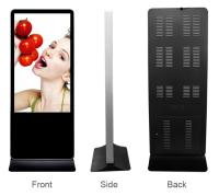 China Airport 65 Inch Digital Kiosks Touch Screen Floor Stand Metal Case Aluminum Alloy Frame for sale