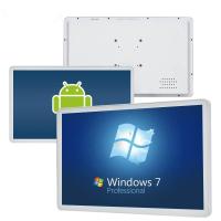 China 32 Inch White Edge Wall Mounted Digital Signage Touch Screen Android 1920 X 1080 Resolution for sale