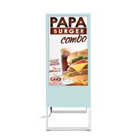China Wifi Portable Digital Signage Kiosk Stand 43 Inch With USB VGA HDMI Interface for sale