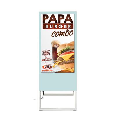China Wifi Portable Digital Signage Kiosk Stand 43 Inch With USB VGA HDMI Interface for sale