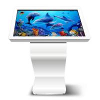 China 43 Inch Interactive Multimedia Free Standing Kiosk Tempered Glass Material for sale