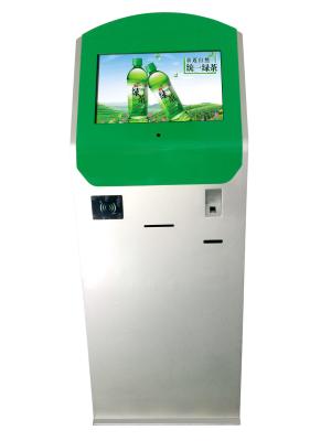 China Lobby Self Service Kiosk RFID Card Reader Display 22 Inch Touch Screen Kiosk for sale