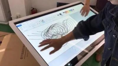 China 55 Inch Double Sided Touch Screen Kiosk with 1920x1080 Resolution for sale