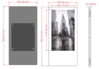 China TF/USB Storage Wall Mounted Digital Signage LCD Advertising Player AC100V-240V for sale