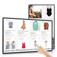China Digital Signage  slim frame 350MHz Wall Mounted  400cd/m2 FCC Android Tablet for sale