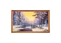 China 21.5 32 Inch Touch Screen Advertising Wooden Frame Wall Mount Digital Signage for sale