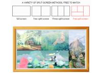 China 65inch Wooden Frame Wall Mount Lcd Digital Signage Shopping Mall Advertising Screen for sale