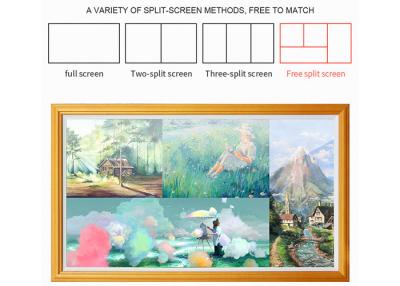 China 65inch Wooden Frame Wall Mount Lcd Digital Signage Shopping Mall Advertising Screen for sale