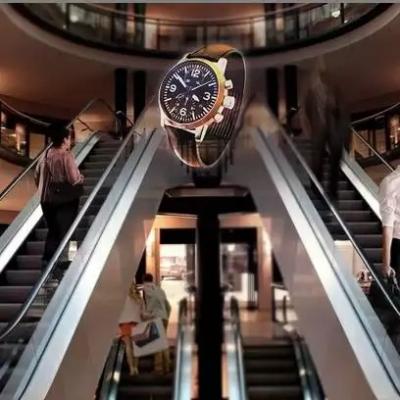 China Outdoor Application 100cm Panel Size Hologram 3D Display 3D Holographic Led Fan Hologram Advertising Showcase for sale