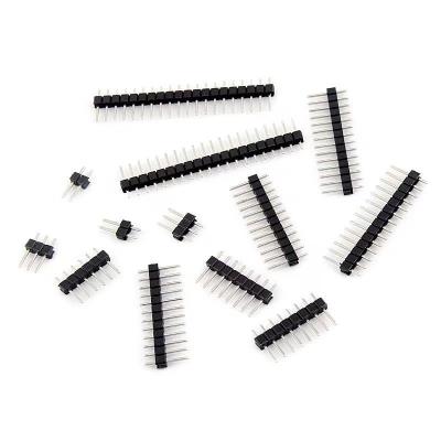 China 2.54mm Pitch Copper Female Pin Socket Connectors - 1×2p, 3p, 4p, 5p, 6p, 8p, 20p Single Straight Pin Options for sale