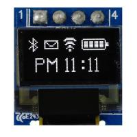 China 0.49 Inch 64x32 Graphic OLED Display Module I2C White Transmissive 12.45mm for sale