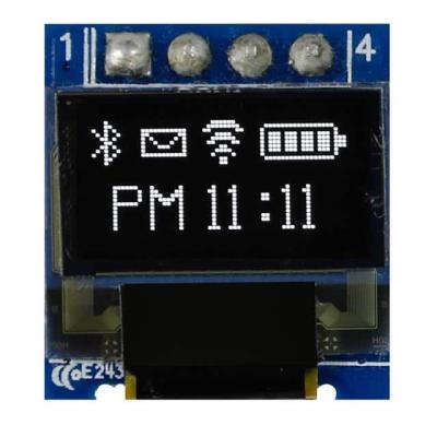 China 0.49 Inch 64x32 Graphic OLED Display Module I2C White Transmissive 12.45mm for sale